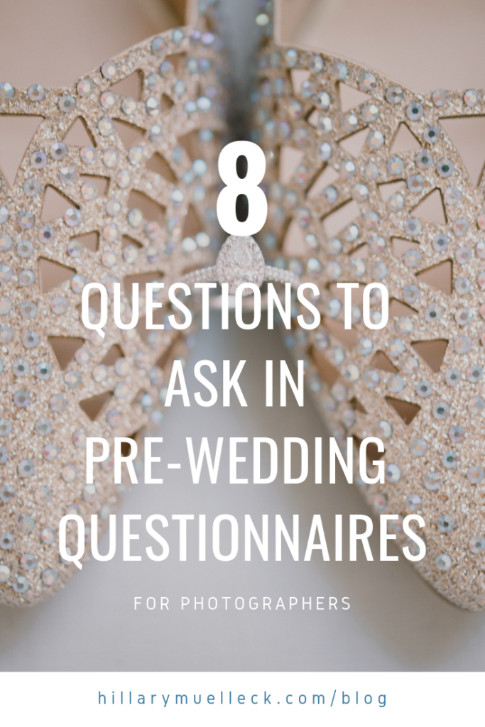 8 Questions you need to ask couples in their Pre-Wedding Questionnaires ...
